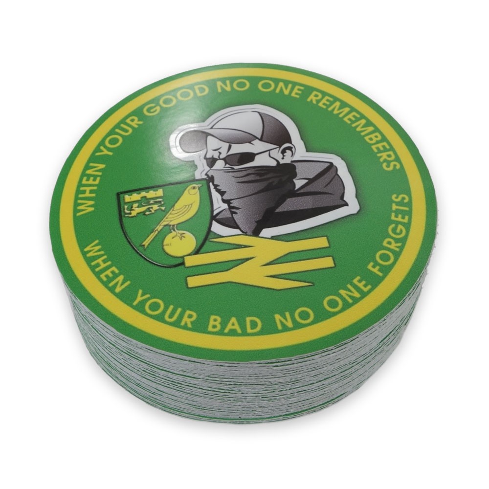 10cm Round PVC Free Waterproof Stickers | footballflags.co.uk