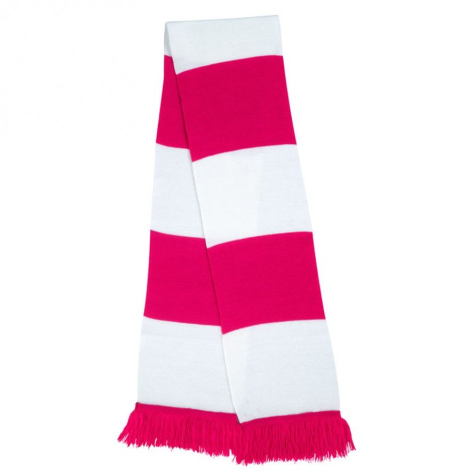 Two Tone Knitted Team Scarf | FootballFlags.co.uk