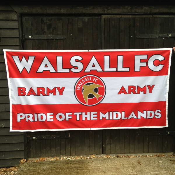 8ft x 4ft (2.44m x 1.22m) Custom Football Flag | footballflags.co.uk